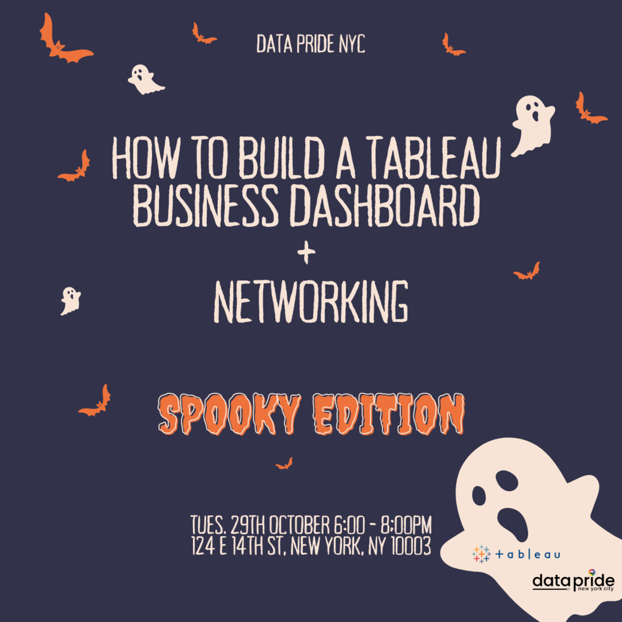 See How to build a Tableau Business Dashboard + Networking : Spooky Edition 🦇🎃 at Tableau Data ...
